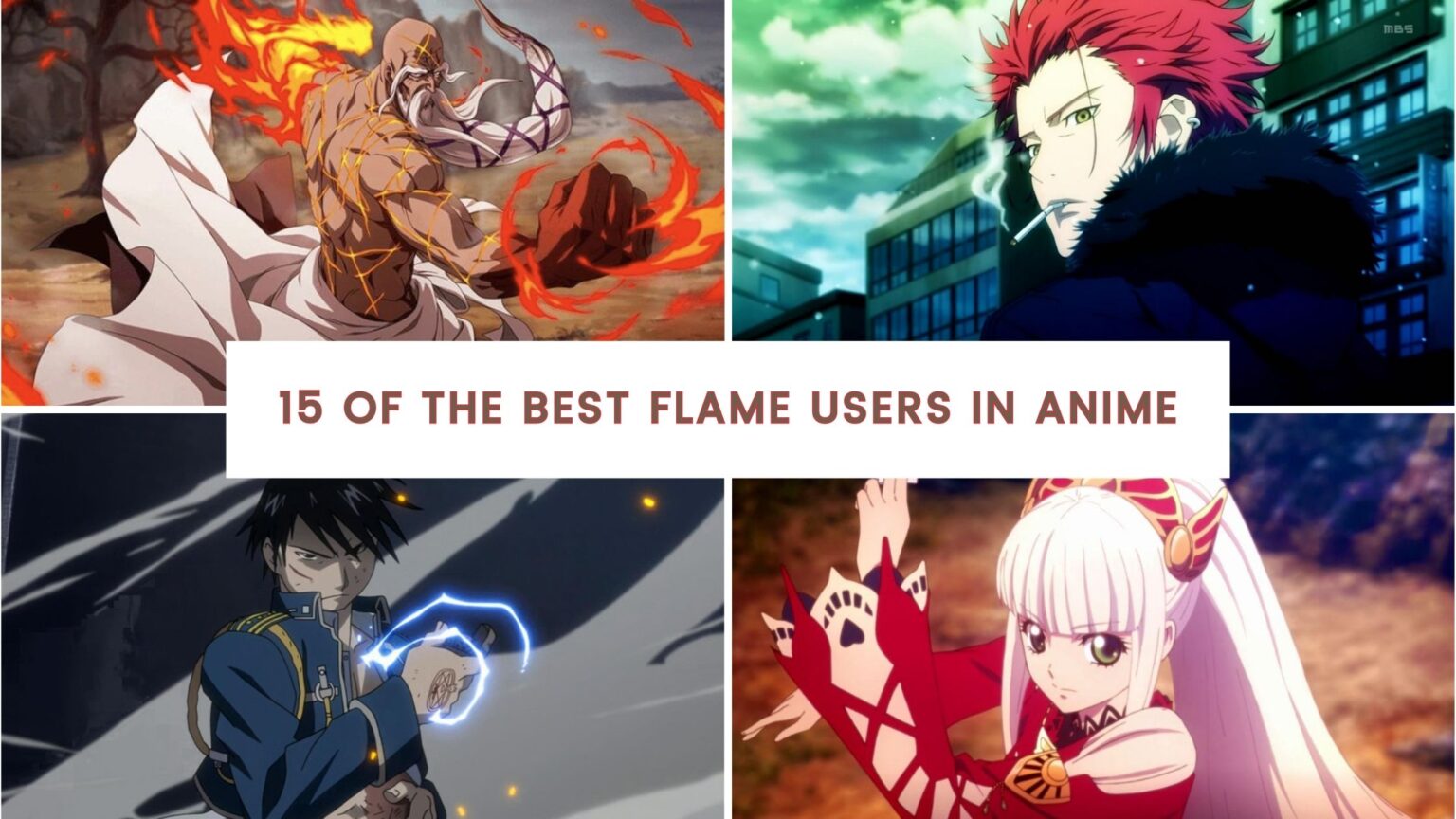 Top 15+ Anime Flame Users (Characters Ranked) | Yu Alexius